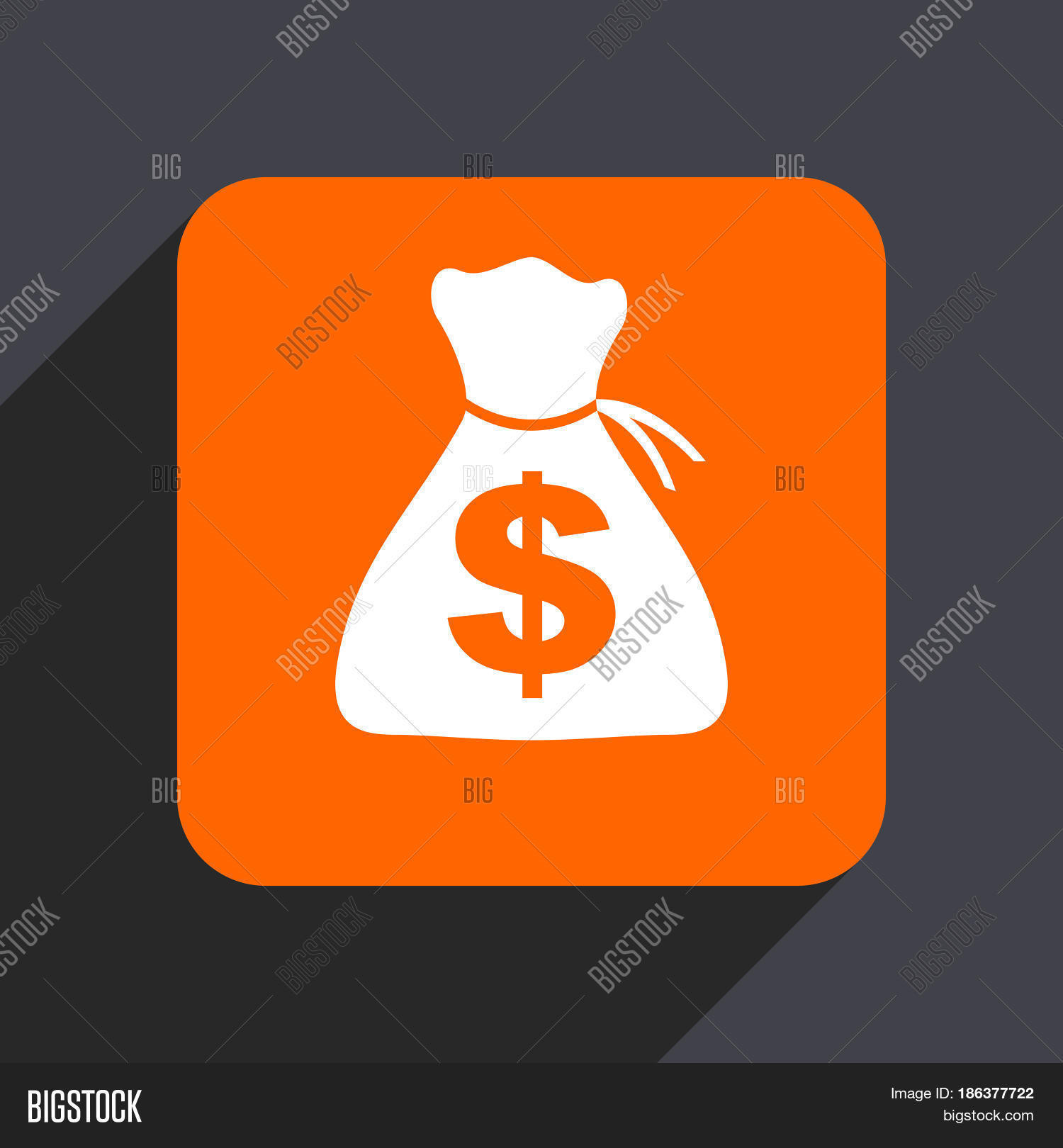Money Orange Flat Image & Photo (Free Trial) | Bigstock