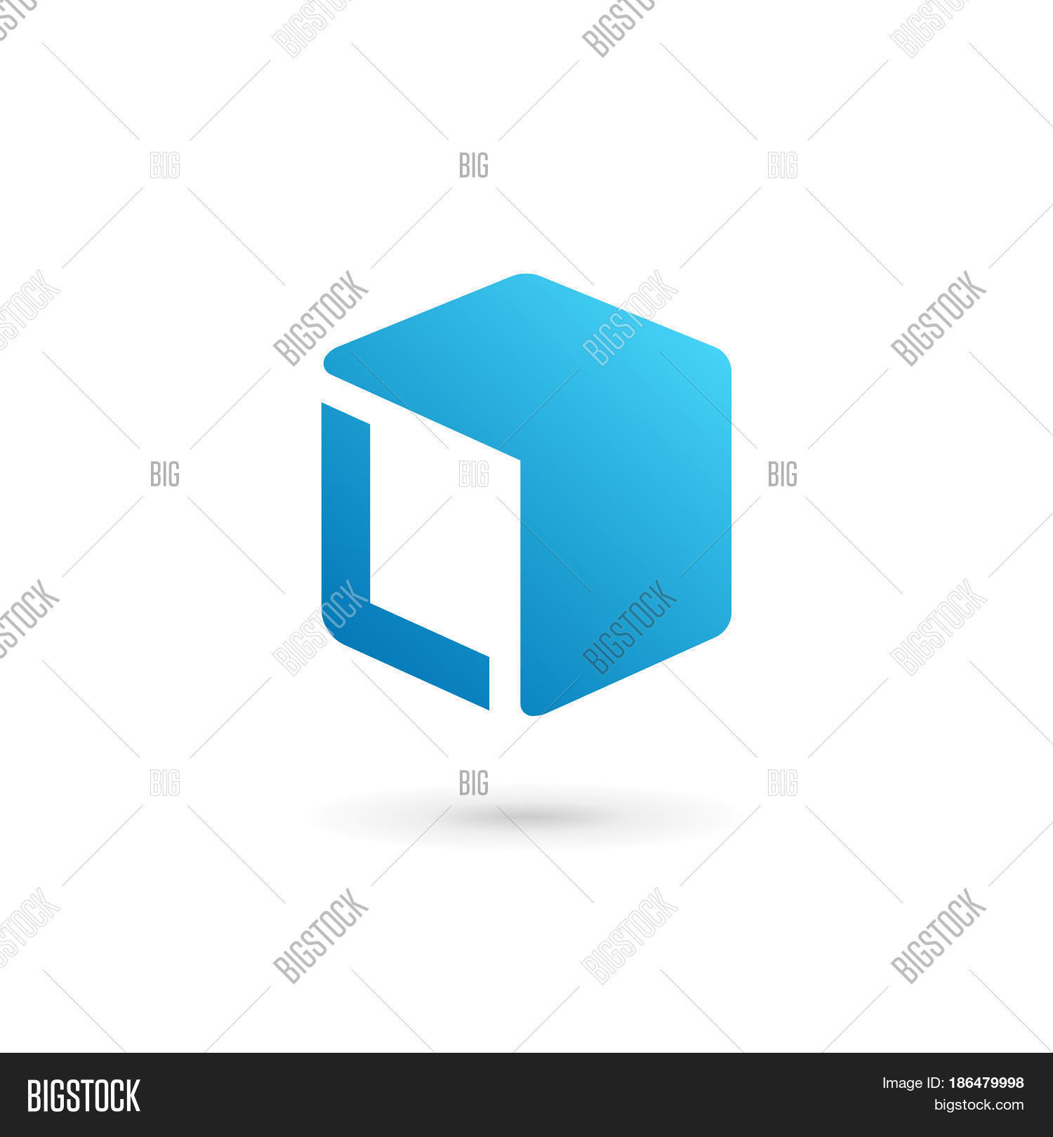 Letter L Cube Logo Vector & Photo (Free Trial) | Bigstock