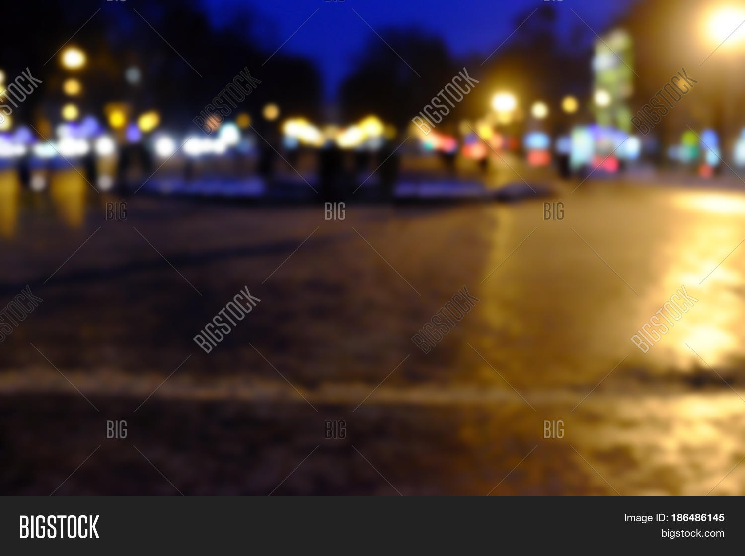 Blurred Night City Image & Photo (Free Trial) | Bigstock
