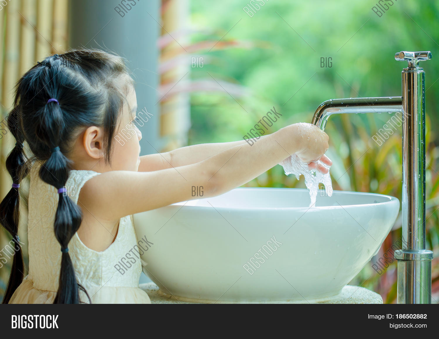 Asian Child Washing Image & Photo (Free Trial) | Bigstock