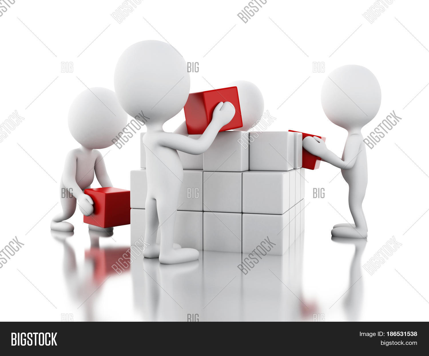 3D White People Image & Photo (Free Trial) | Bigstock