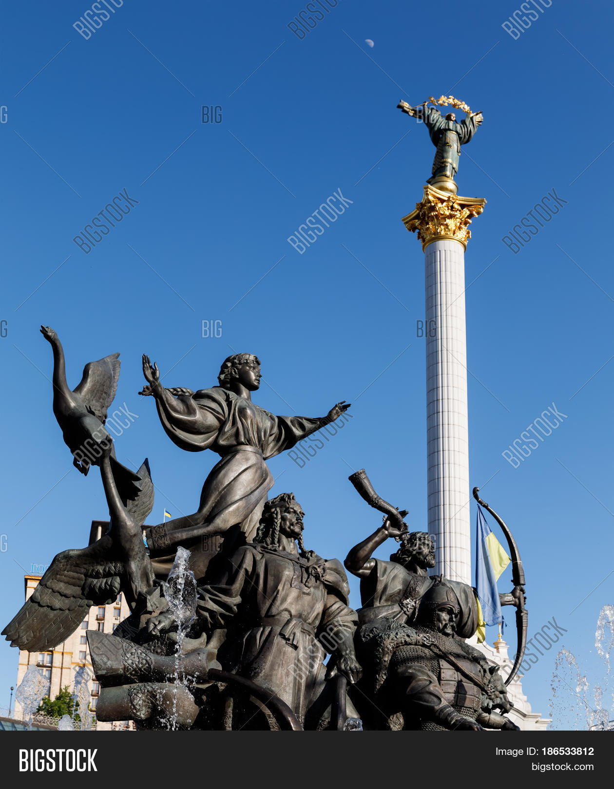 Statue Founders Kiev Image & Photo (Free Trial) | Bigstock