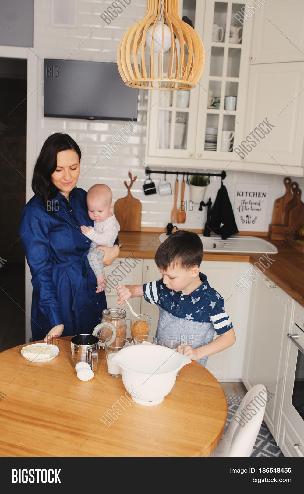Happy Family Baking Image & Photo (Free Trial) | Bigstock