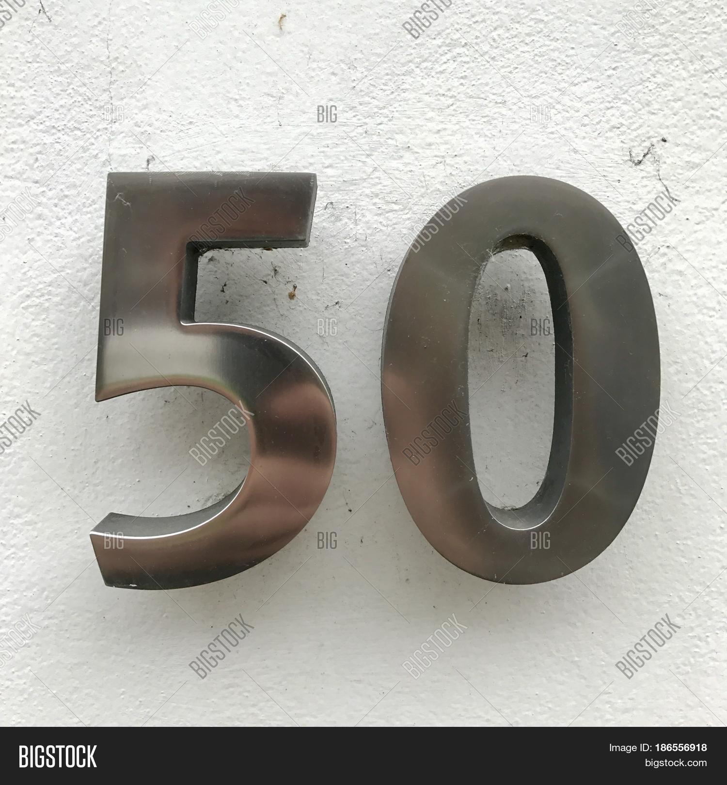 Number 50 Fifty Silver Image & Photo (Free Trial) | Bigstock