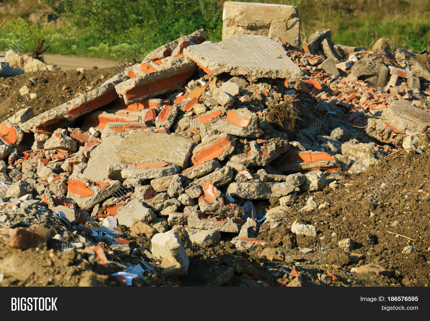 Pile Broken Concrete Image & Photo (Free Trial) | Bigstock