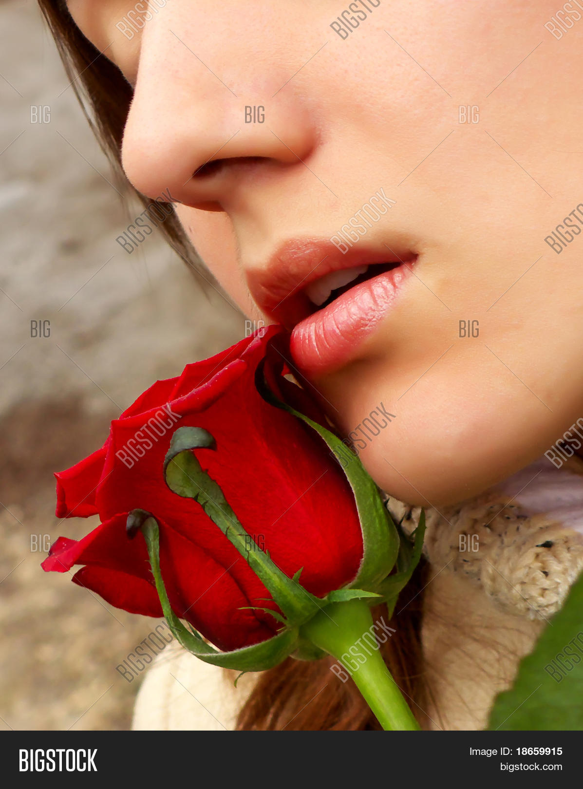 Red Rose Girl. Image & Photo (Free Trial) | Bigstock