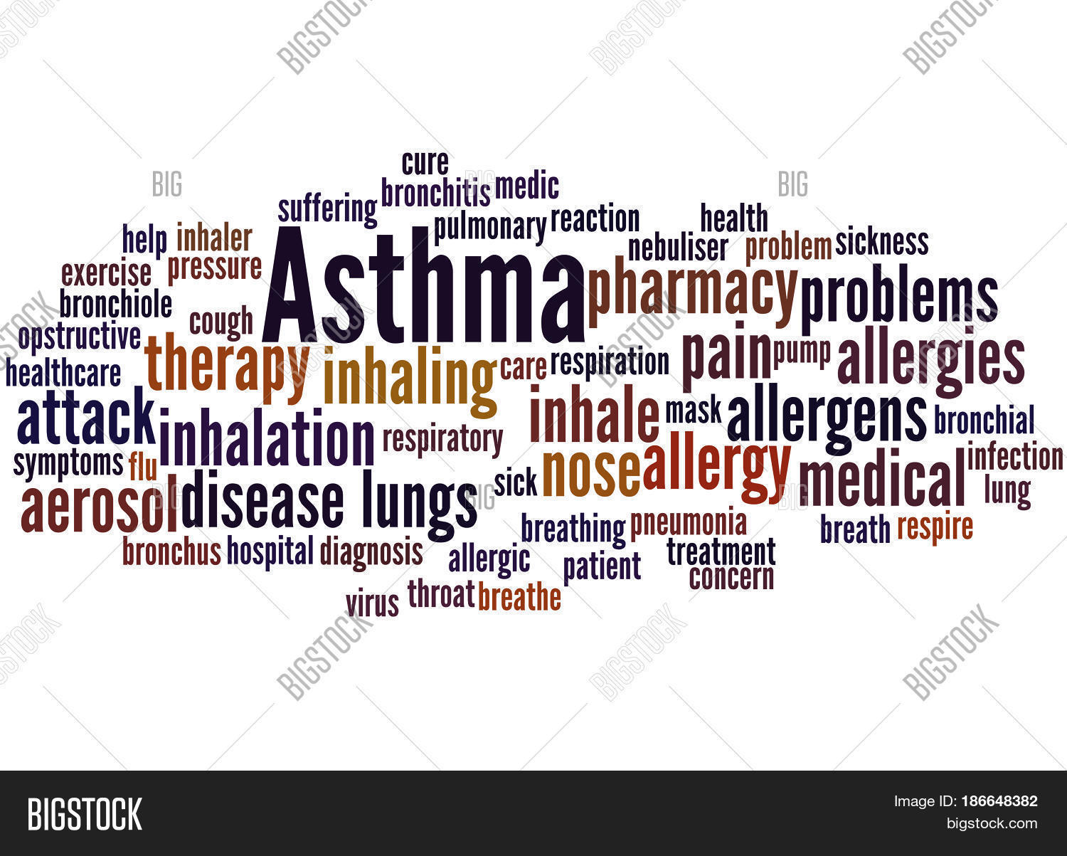 Asthma, Word Cloud Image & Photo (Free Trial) | Bigstock