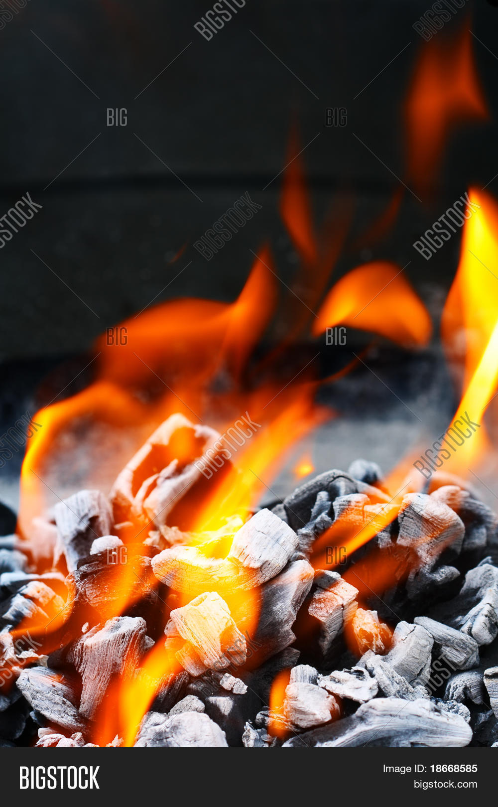 Barbecue Grill Flame Image & Photo (Free Trial) | Bigstock