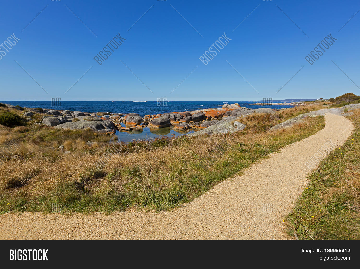 Smooth Path Along Bay Image & Photo (Free Trial) | Bigstock