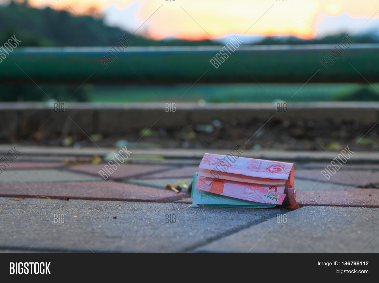 Fall Money On Sidewalk Image & Photo (Free Trial) | Bigstock