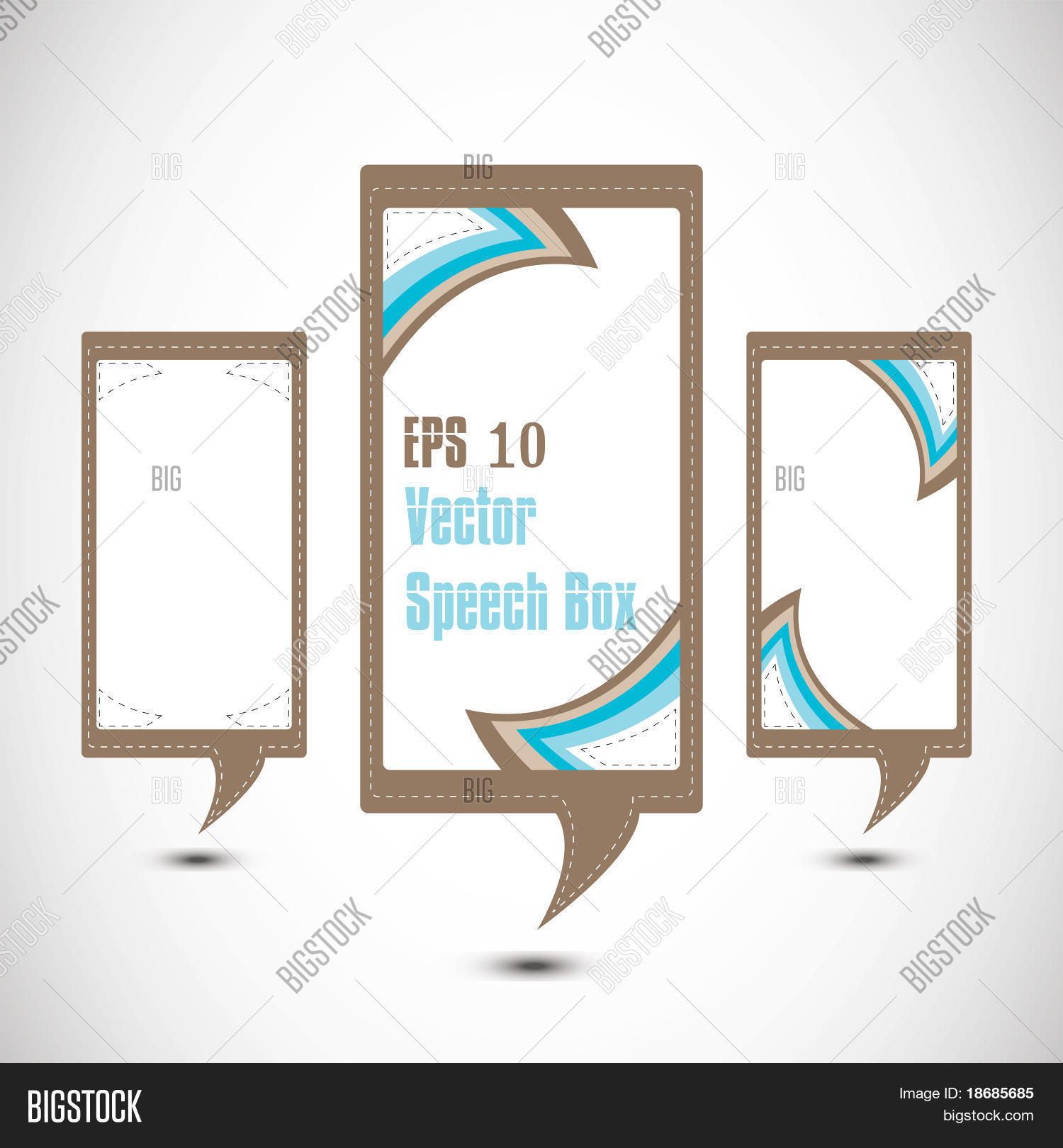 Abstract Speech Box Vector & Photo (Free Trial) | Bigstock