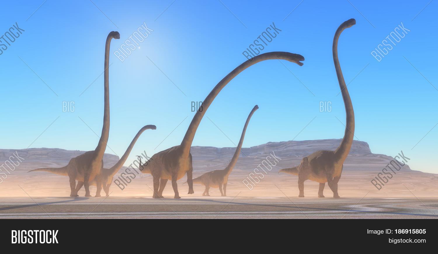 Omeisaurus Dinosaur Image & Photo (Free Trial) | Bigstock
