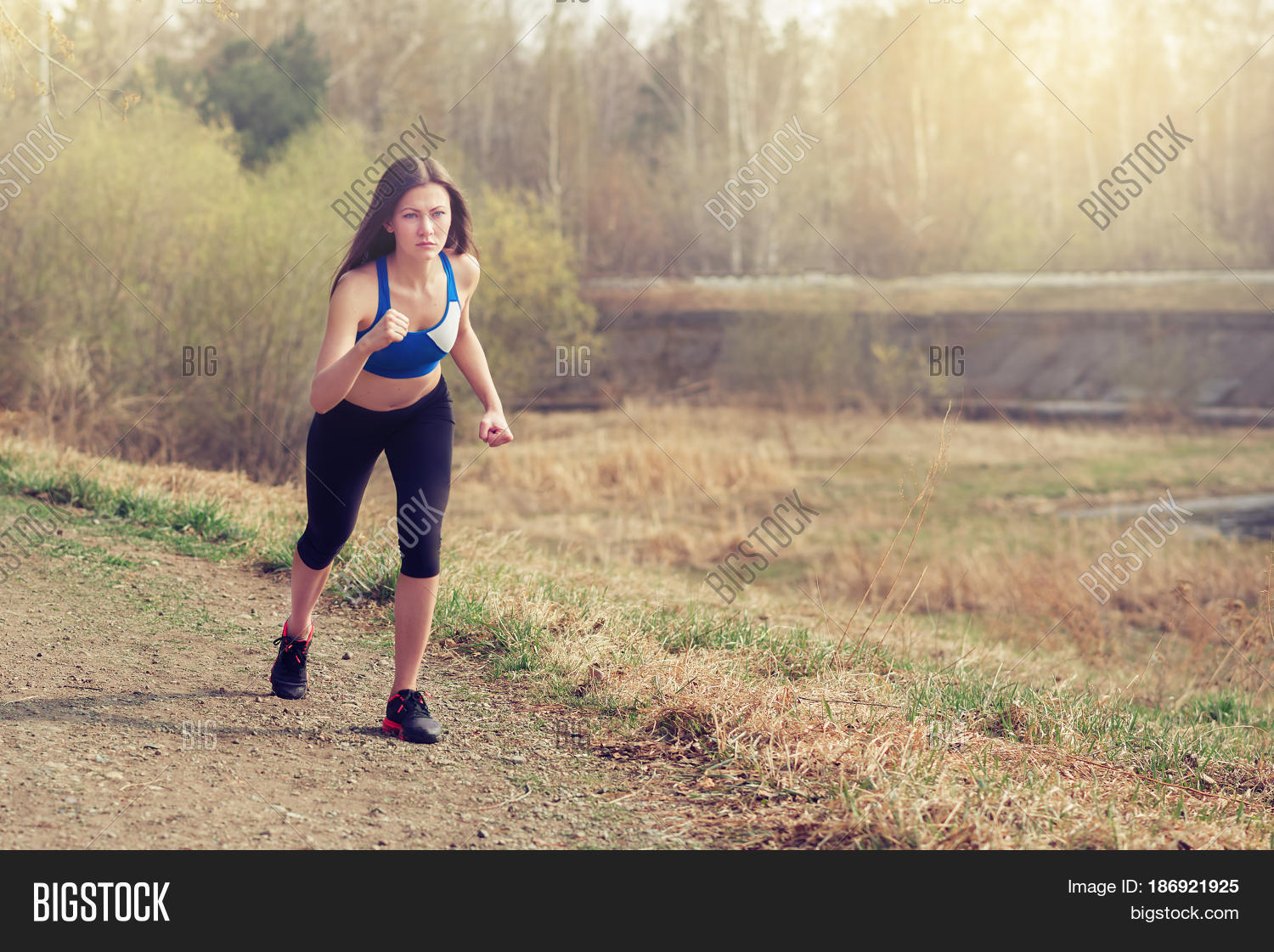 Young Woman Running Image & Photo (Free Trial) | Bigstock