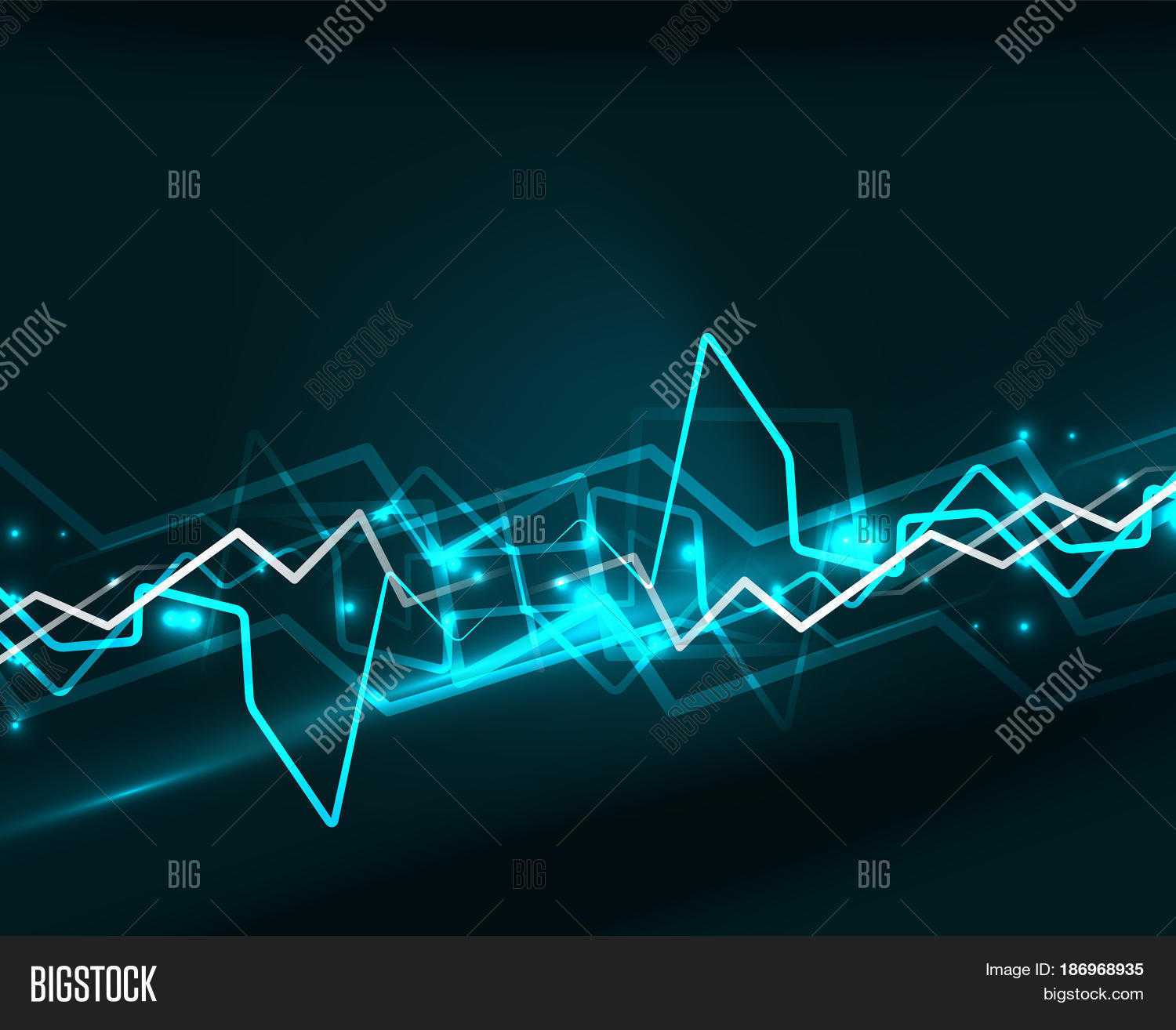 Neon Blue Lightning Image & Photo (Free Trial) | Bigstock