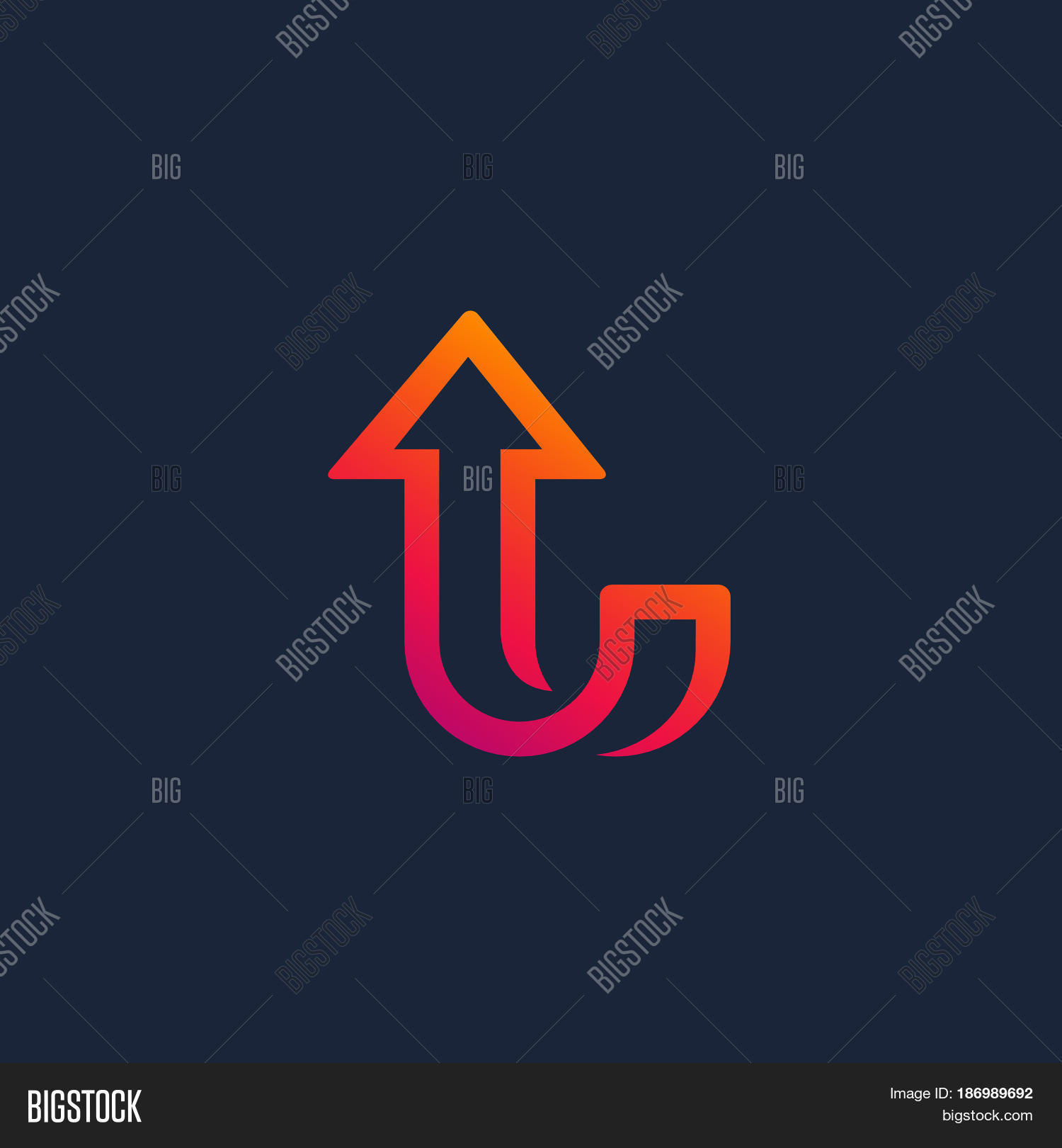 Letter L Arrow Logo Vector & Photo (Free Trial) | Bigstock
