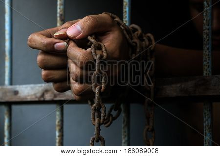Prisoner Chain Holding Image & Photo (Free Trial) | Bigstock