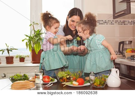 Family Preparing Meal Image & Photo (Free Trial) | Bigstock
