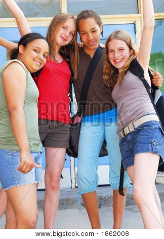 School Girls Image & Photo (Free Trial) | Bigstock