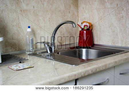 Faucet Sink Water Tab Image & Photo (Free Trial) | Bigstock