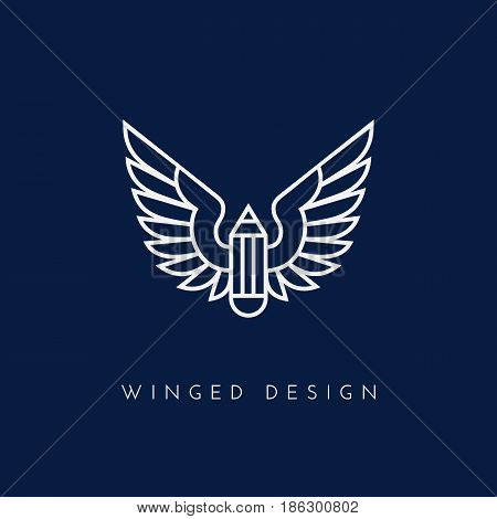 Pencil Wings. Vector & Photo (Free Trial) | Bigstock