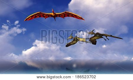 Flying Pterodactyl Image & Photo (Free Trial) | Bigstock