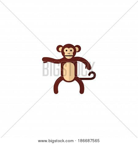 Flat Monkey Element. Vector & Photo (Free Trial) | Bigstock