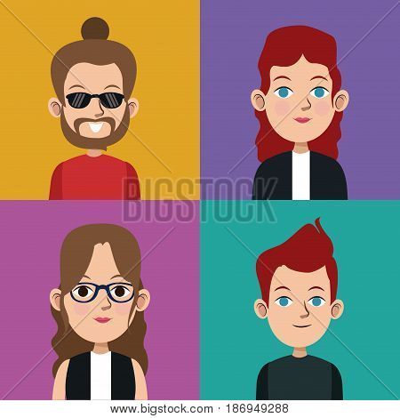 Cartoon Community Vector & Photo (Free Trial) | Bigstock