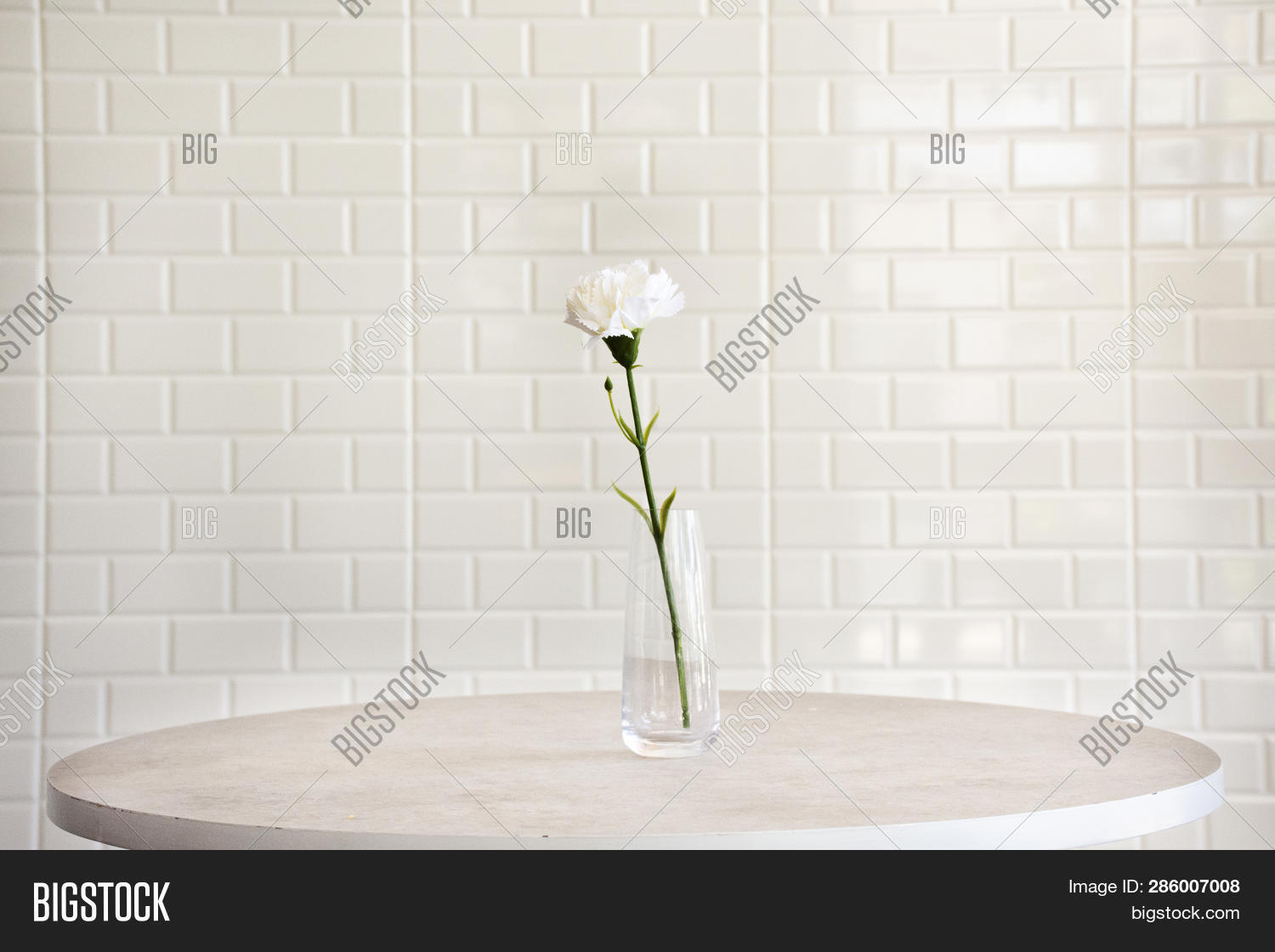 White Flower On Table Image & Photo (Free Trial) | Bigstock