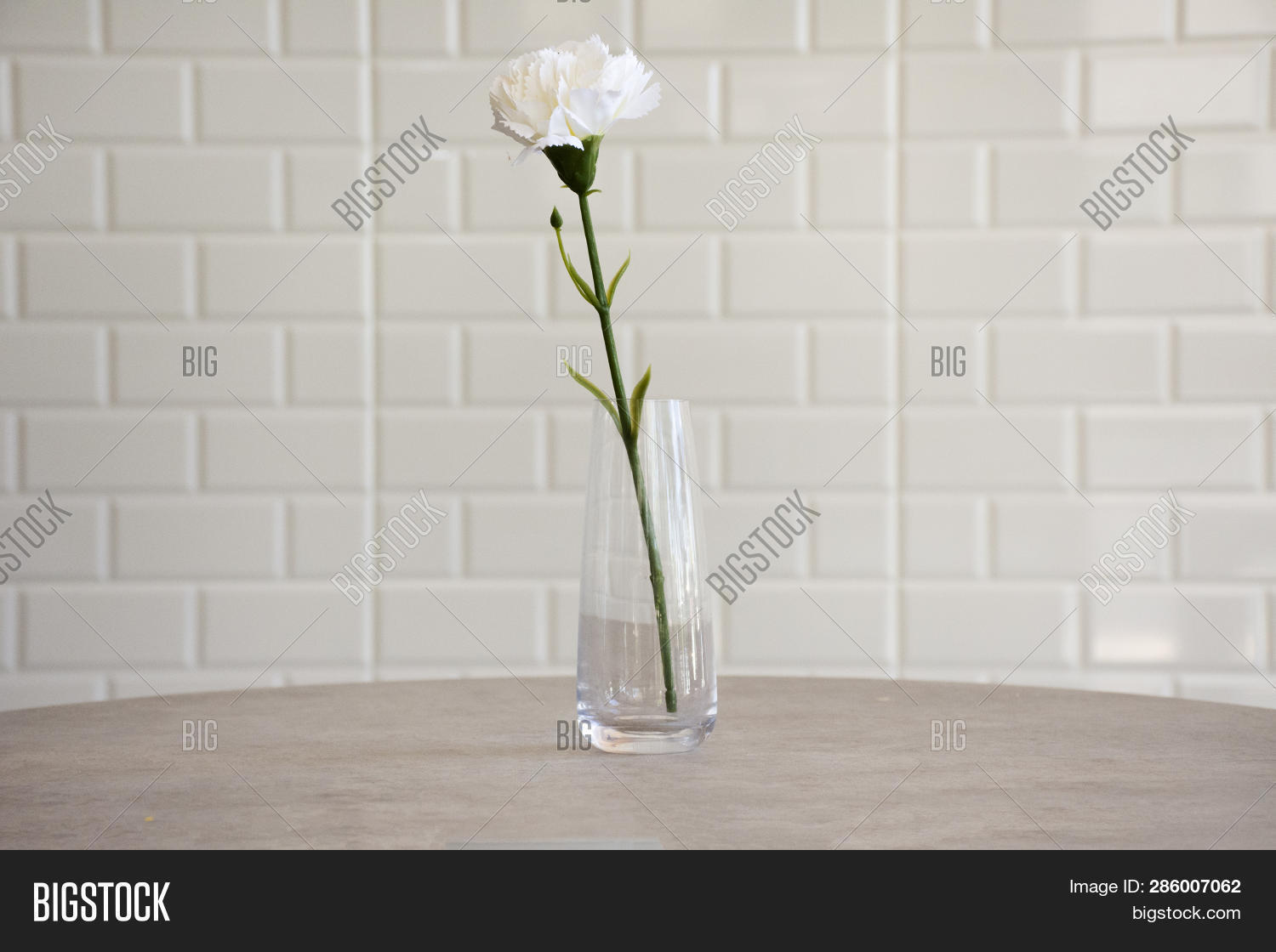 White Flower On Table Image & Photo (Free Trial) | Bigstock