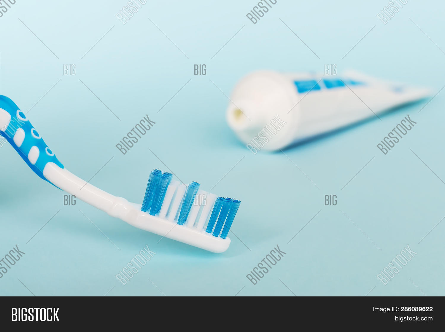Blue Toothbrush On Image & Photo (Free Trial) | Bigstock