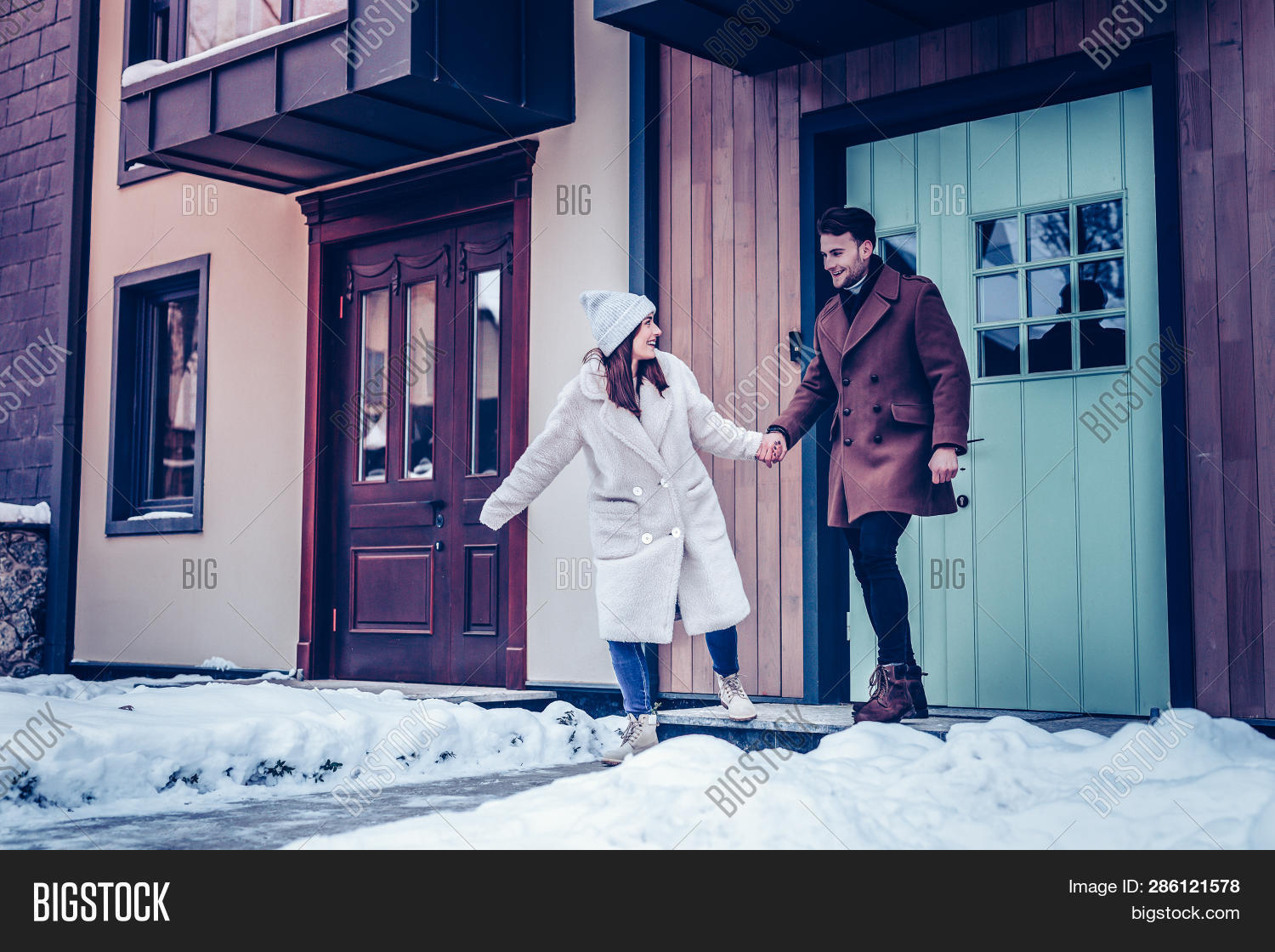 Happy Cheerful Couple Image & Photo (Free Trial) | Bigstock