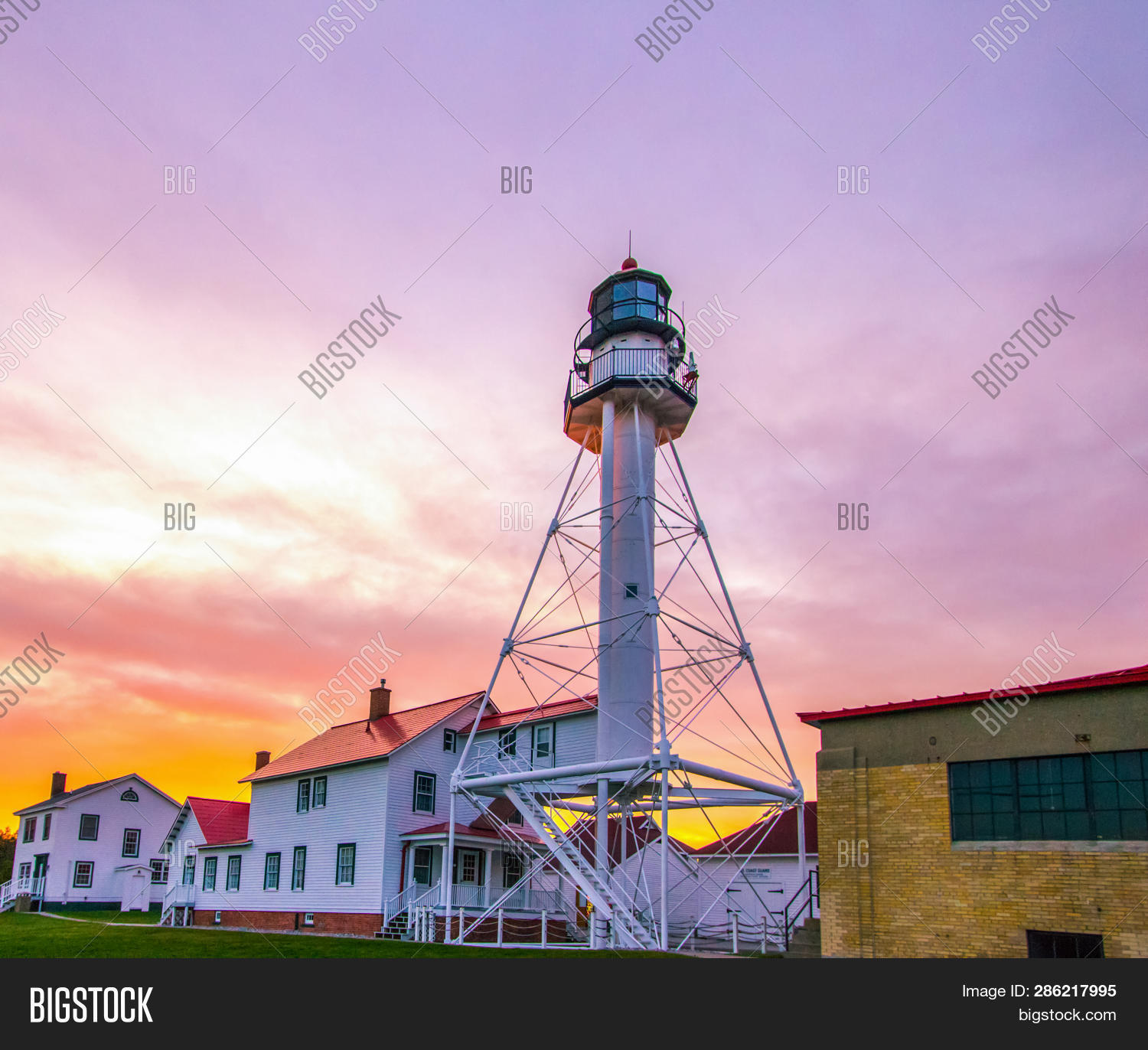 Lighthouse Sunset. Image & Photo (Free Trial) | Bigstock