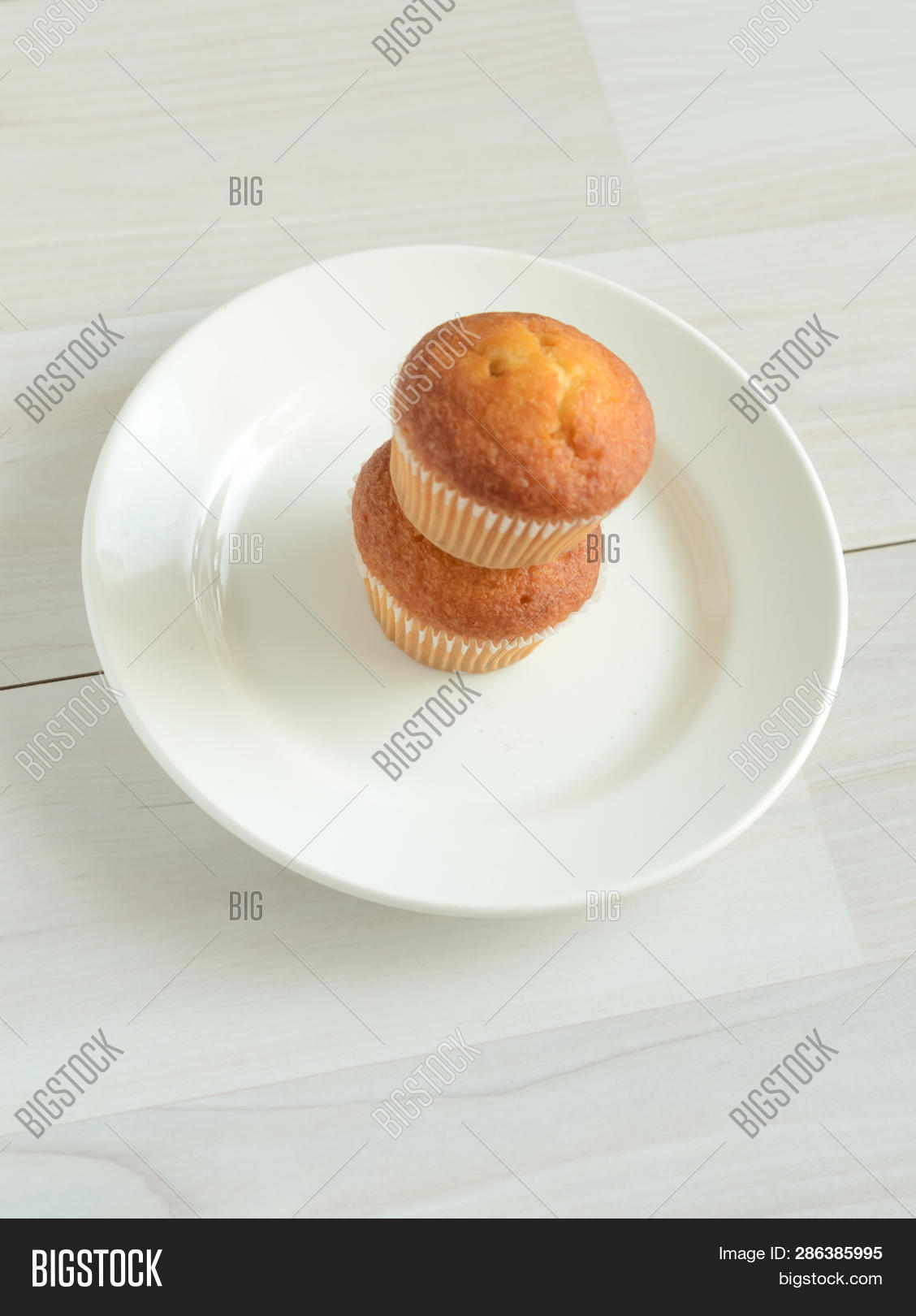 Two Muffins On White Image & Photo (Free Trial) | Bigstock