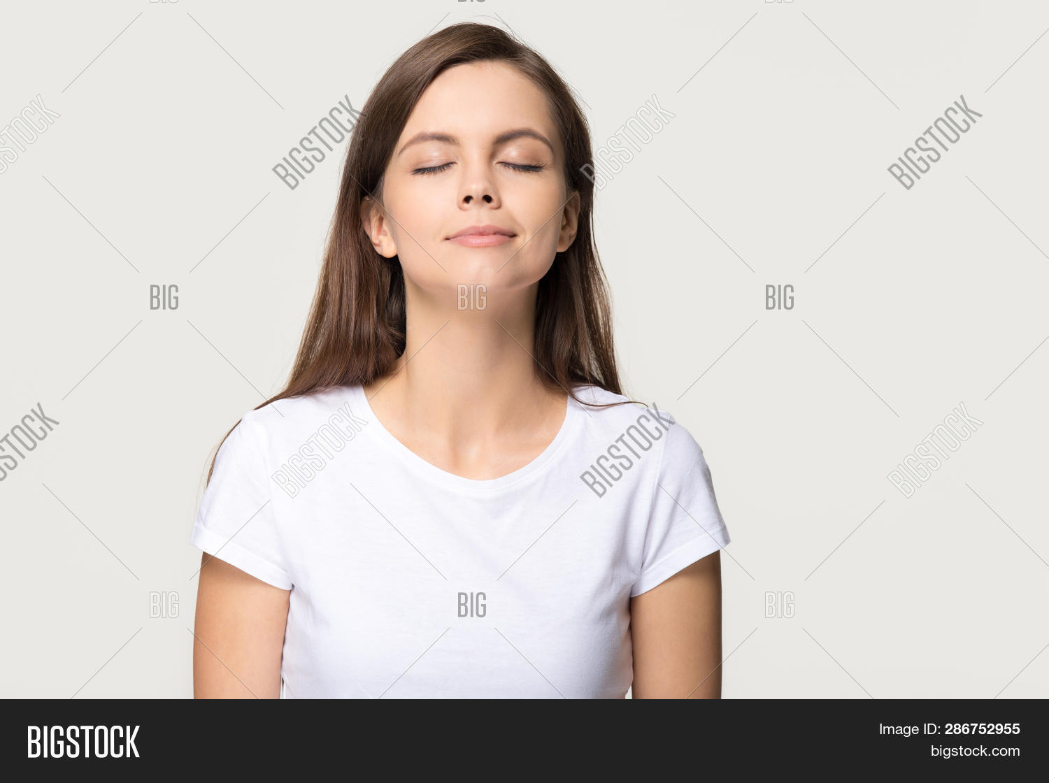 Happy Calm Girl Image & Photo (Free Trial) | Bigstock