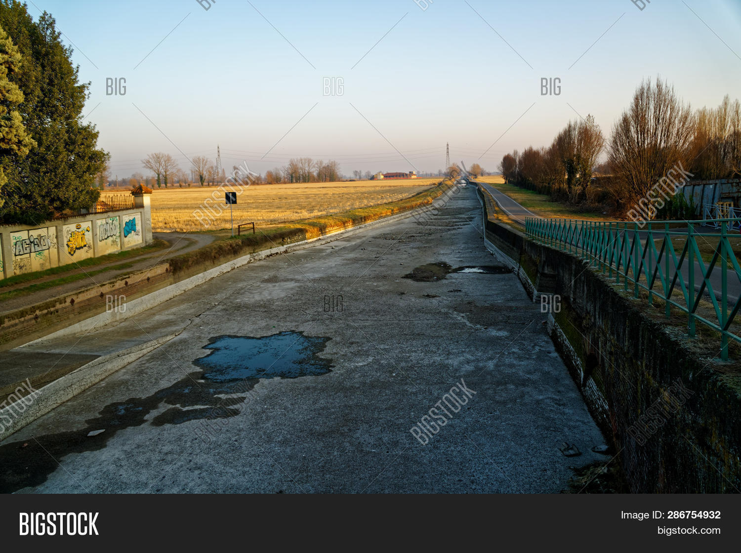 Dried Water Canal, Image & Photo (Free Trial) | Bigstock