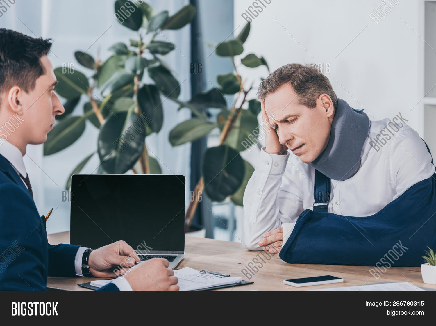 Upset Worker Neck Image & Photo (Free Trial) | Bigstock