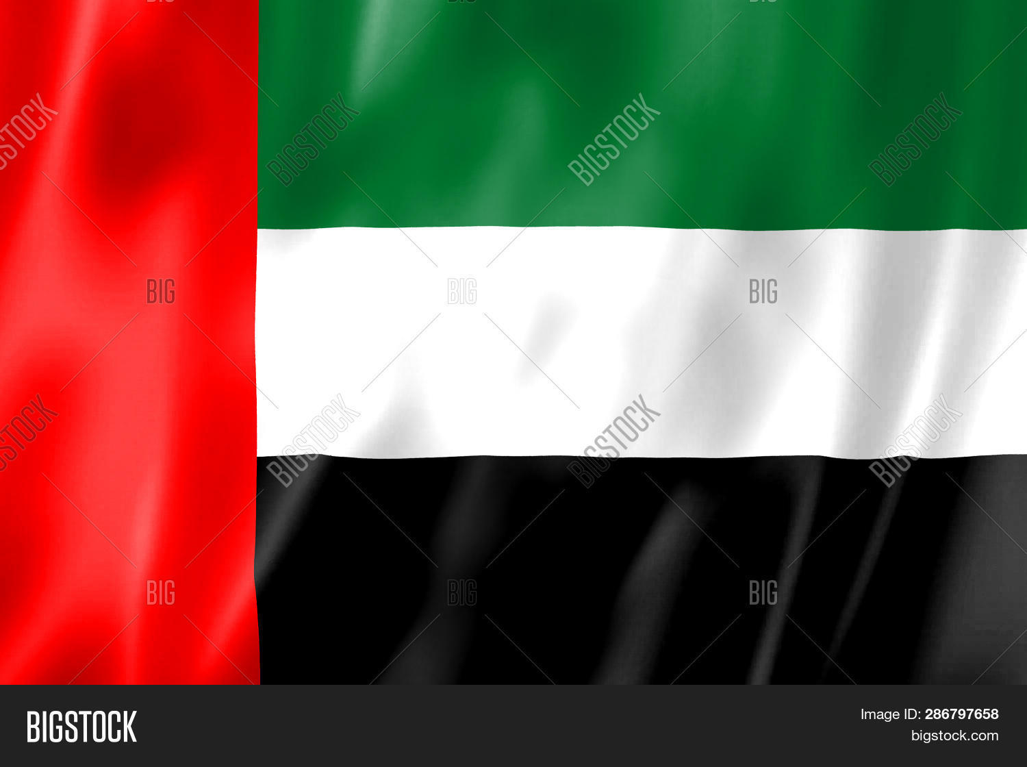 Uae Flag. United Arab Image & Photo (Free Trial) | Bigstock
