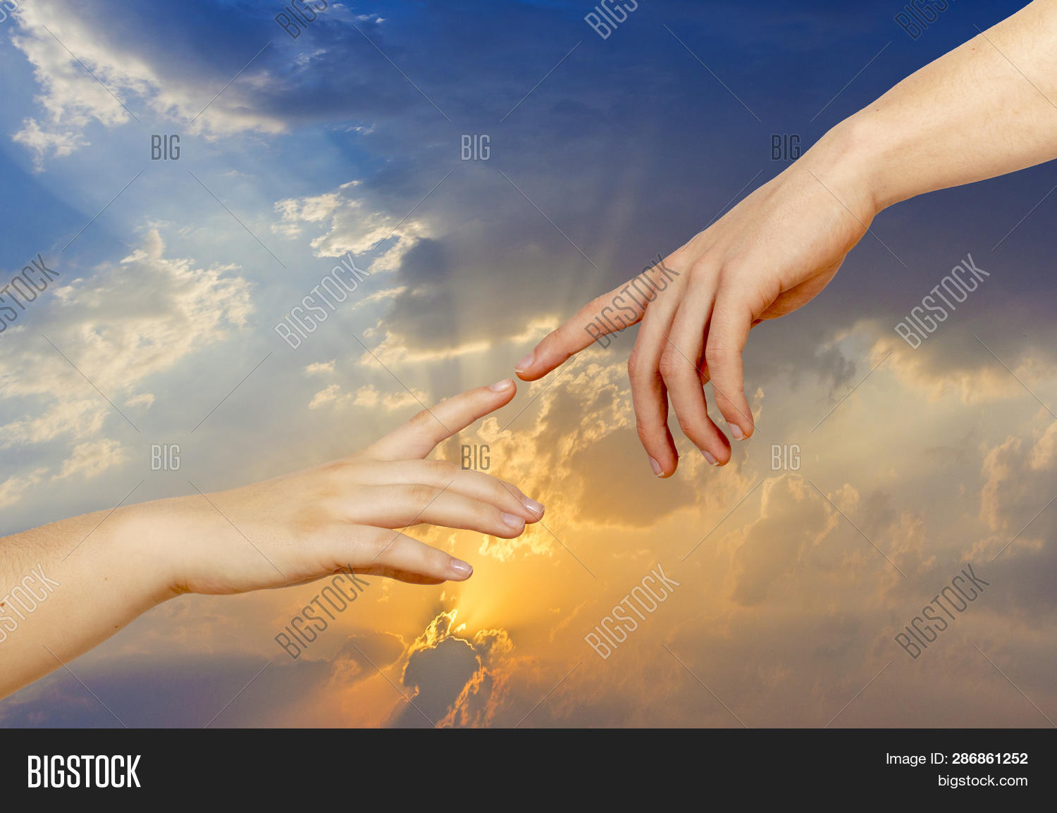 Two Hands On Light Image & Photo (Free Trial) | Bigstock