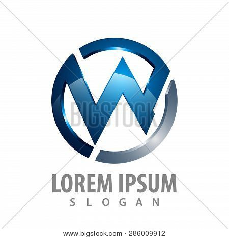 Circle W Letter Logo Vector & Photo (Free Trial) | Bigstock