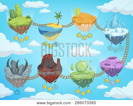 Game Level Map. Vector & Photo (Free Trial) | Bigstock