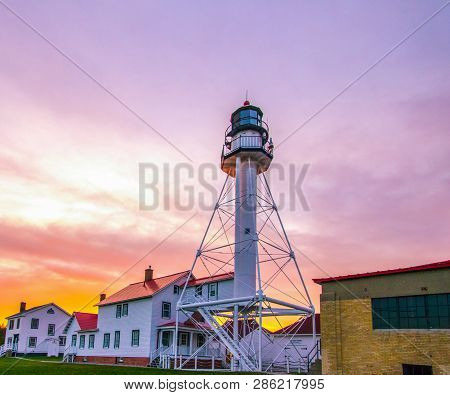 Lighthouse Sunset. Image & Photo (Free Trial) | Bigstock