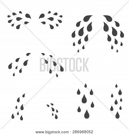Set Tears Drop On Vector & Photo (Free Trial) | Bigstock