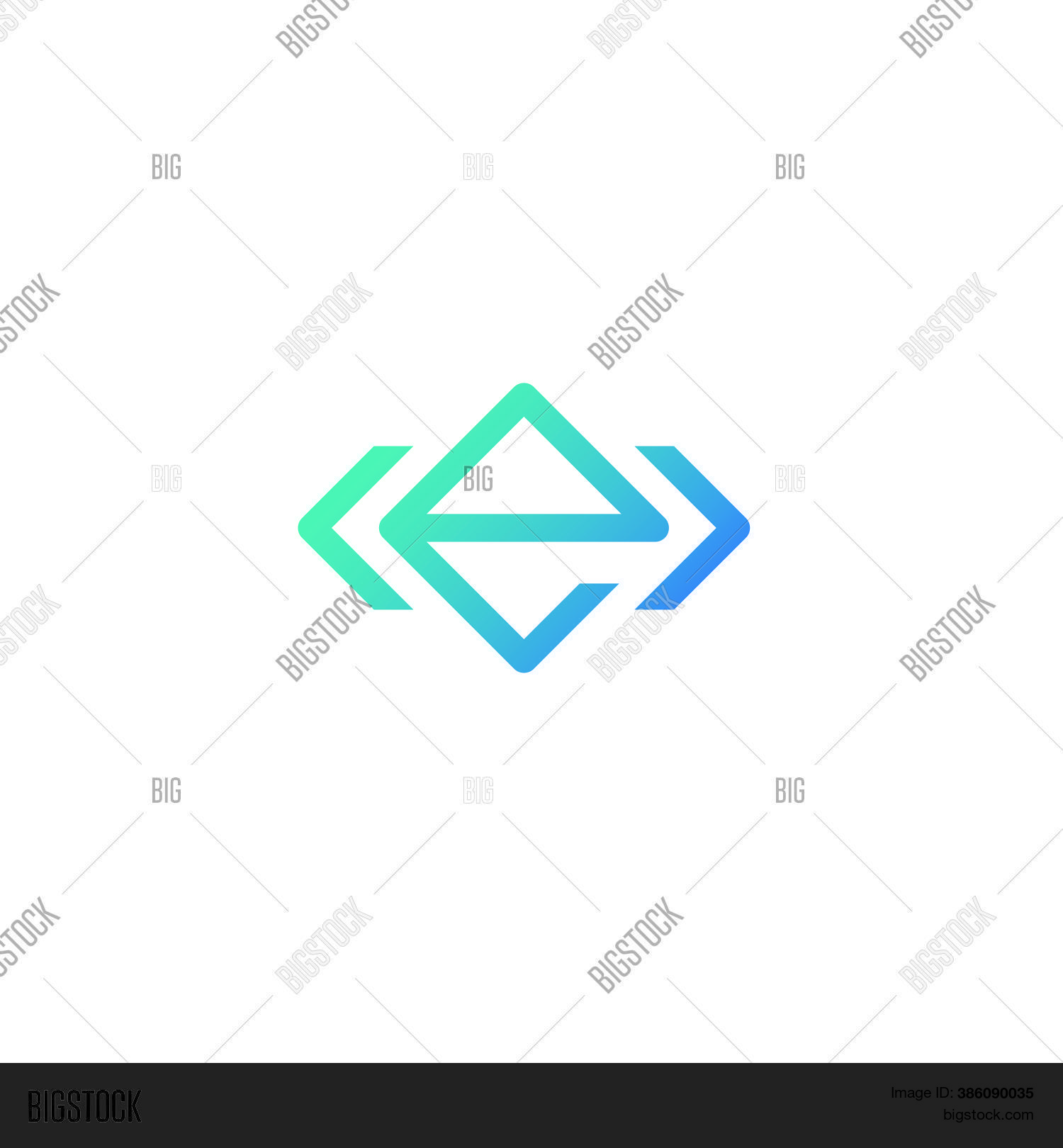 Square Letter E Logo Vector & Photo (Free Trial) | Bigstock