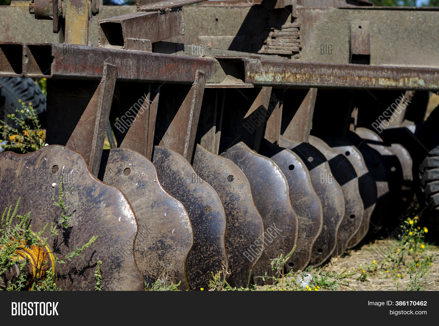 Old Rusty Disc Harrow Image & Photo (Free Trial) | Bigstock