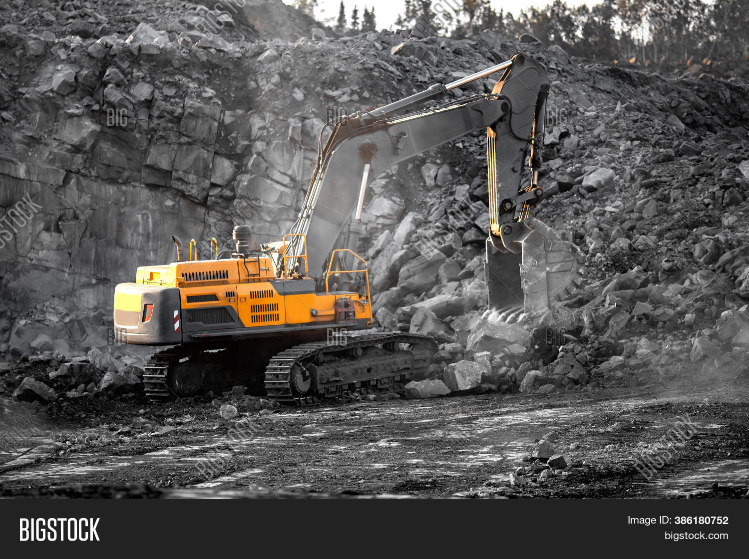 Excavator Work Loading Image & Photo (Free Trial) | Bigstock
