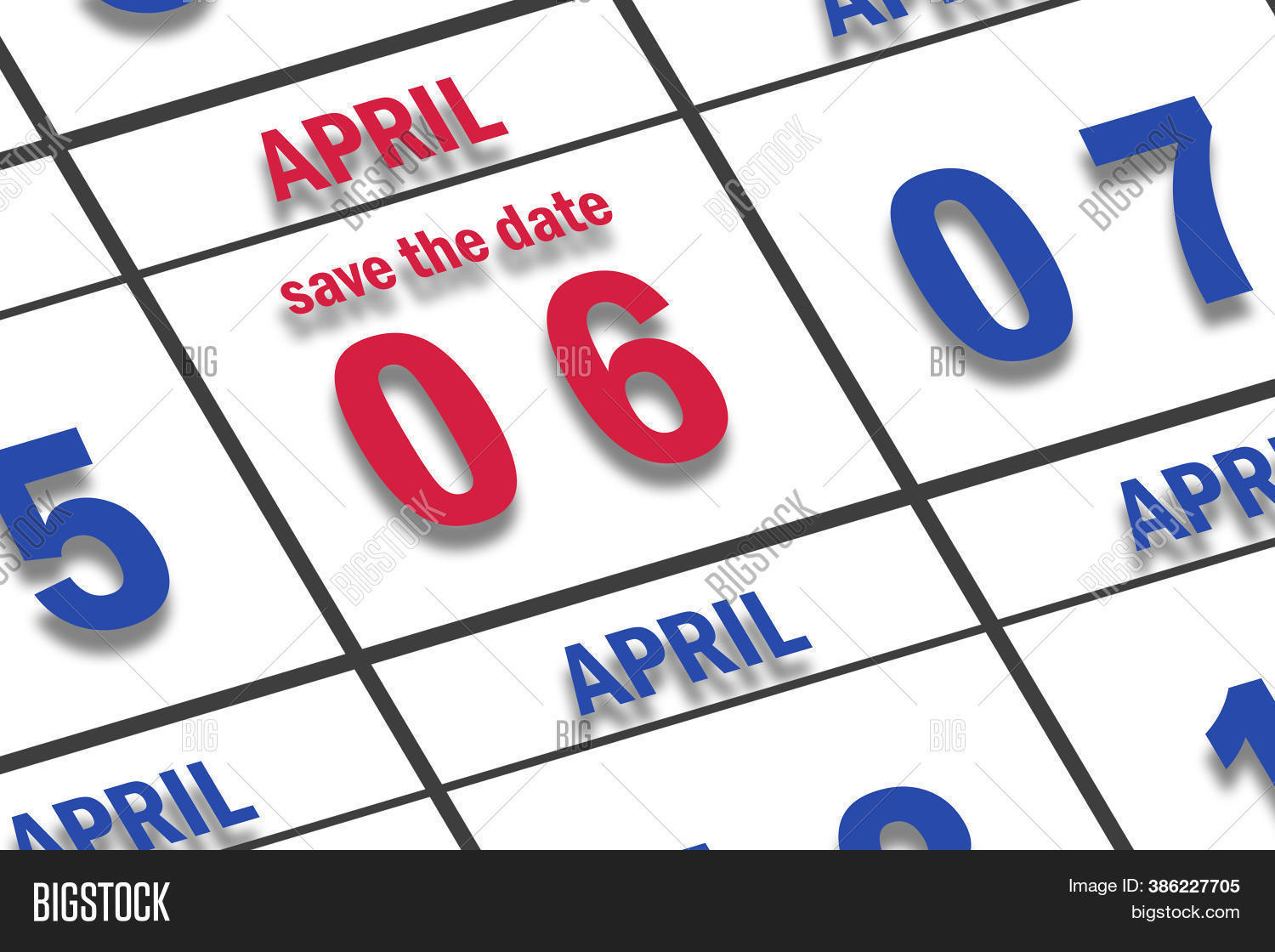 April 6th. Day 6 Month Image & Photo (Free Trial) | Bigstock