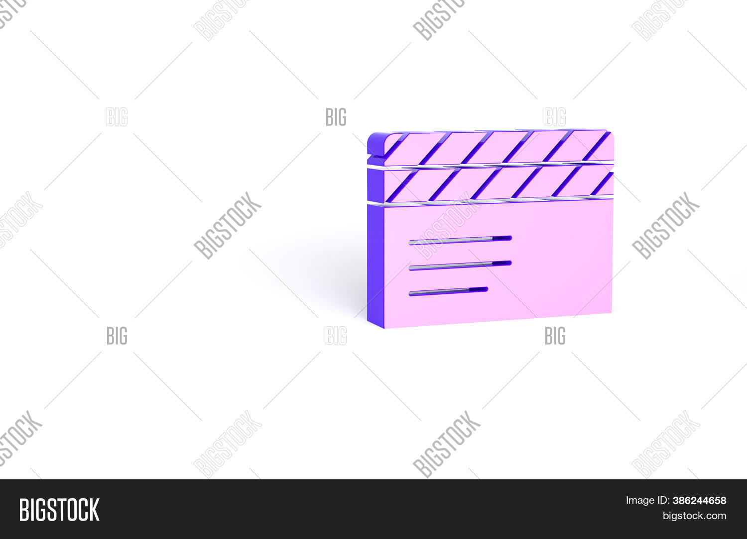 Purple Movie Clapper Image & Photo (Free Trial) | Bigstock