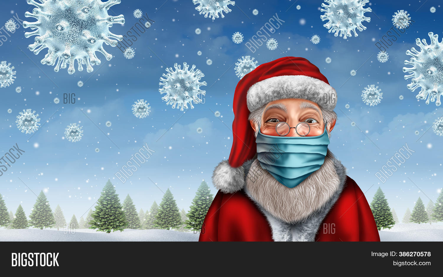 Santa Wearing Face Image & Photo (Free Trial) | Bigstock