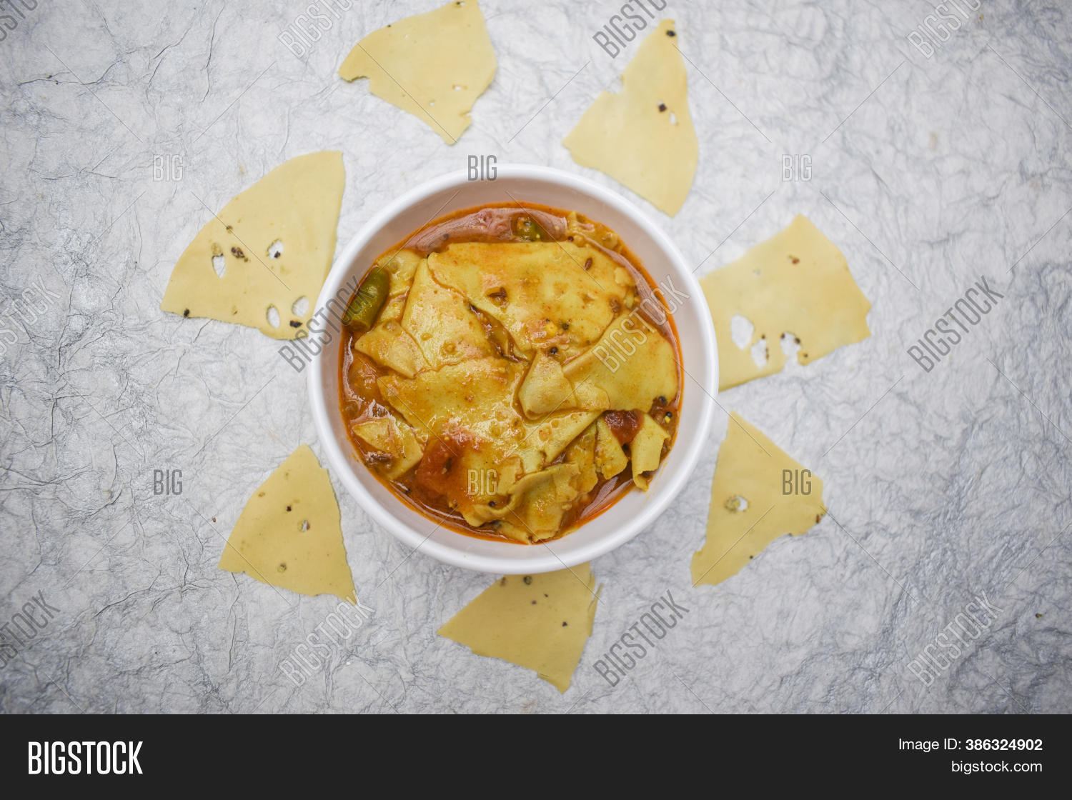 Papad Ki Sabzi Indian Image & Photo (Free Trial) | Bigstock