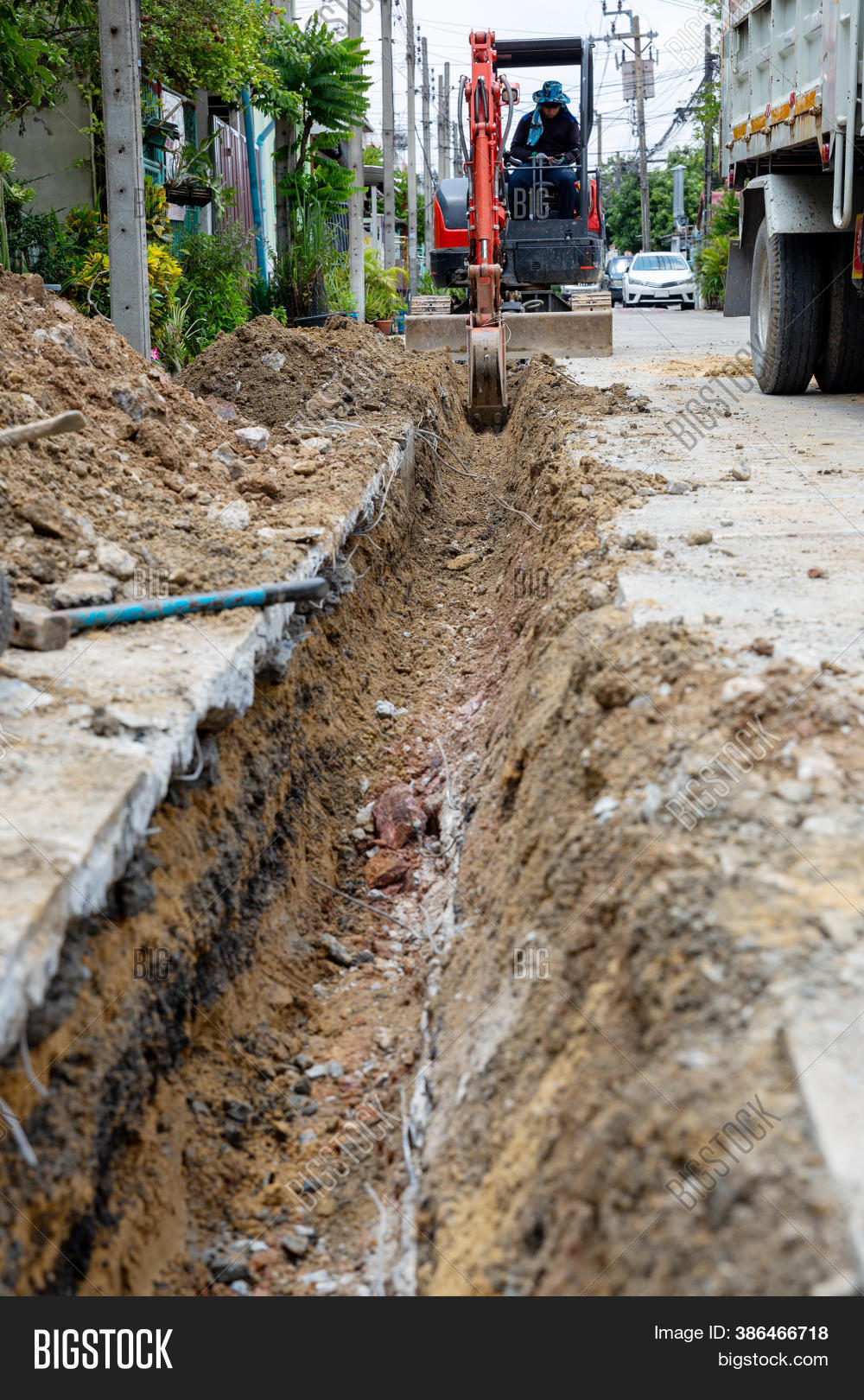 Digging Road Before Image & Photo (Free Trial) | Bigstock